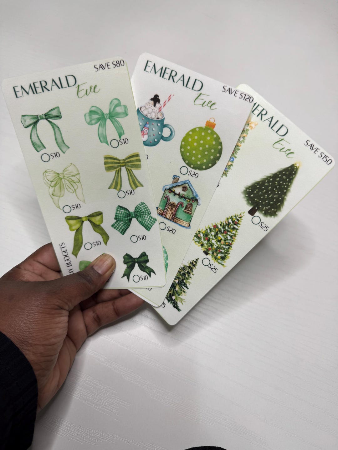 Emerald Eve | Save 350 | Set of 3 Savings Challenges - Etsy