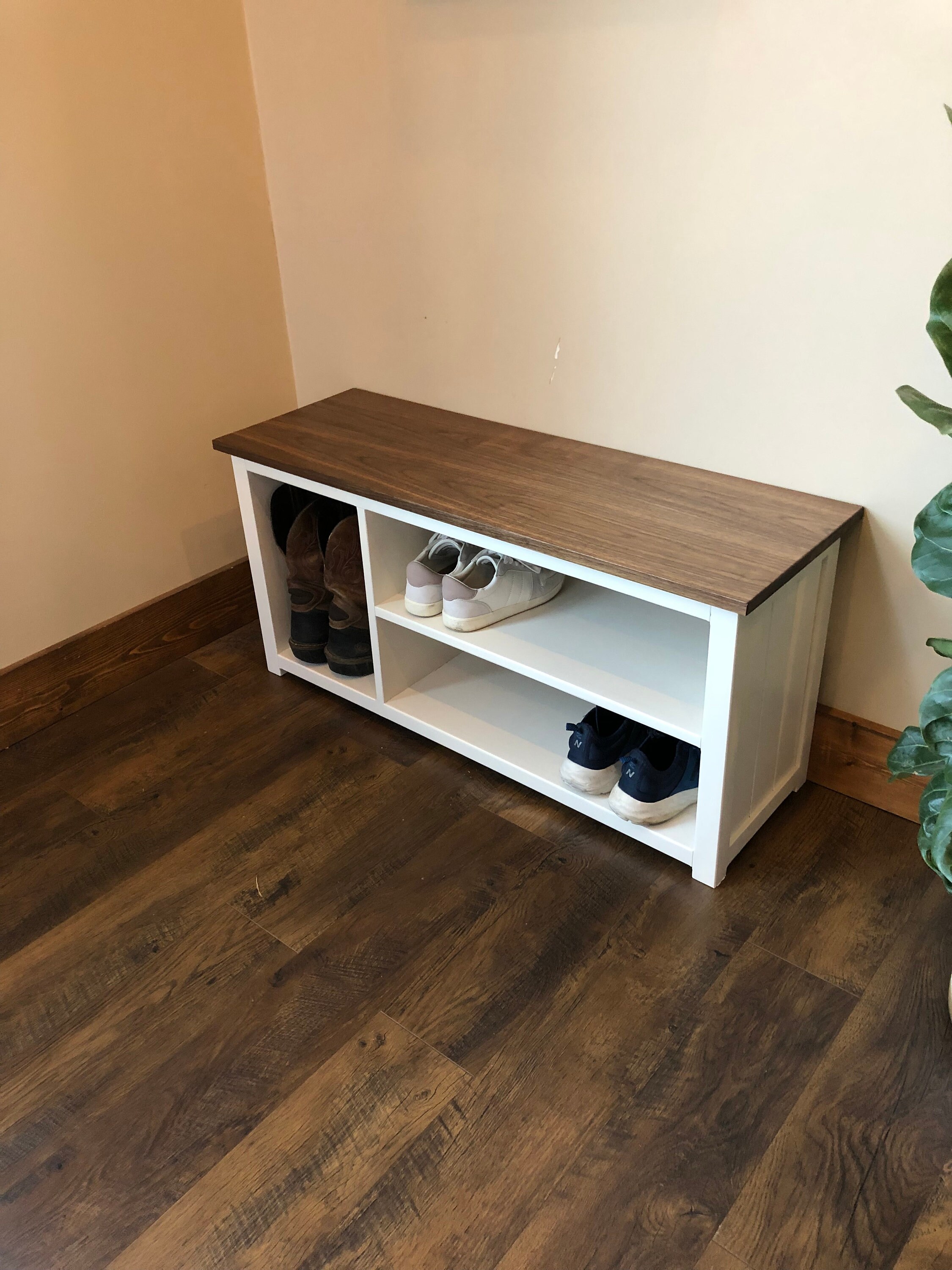 Farmhouse Shoe/boot Bench - Etsy