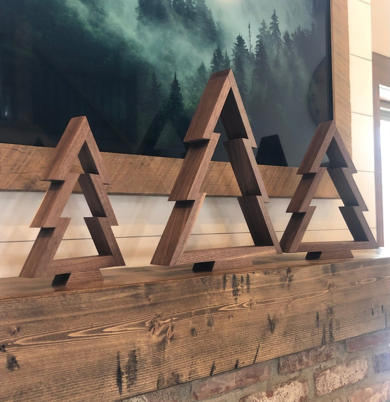 Walnut Wood Christmas Tree - Etsy