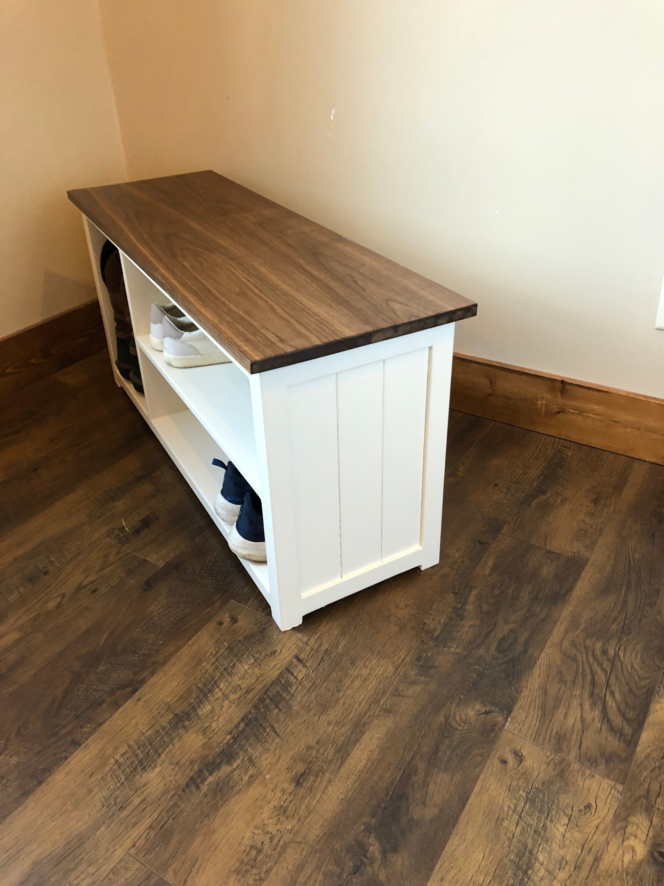 Farmhouse Shoe/boot Bench - Etsy