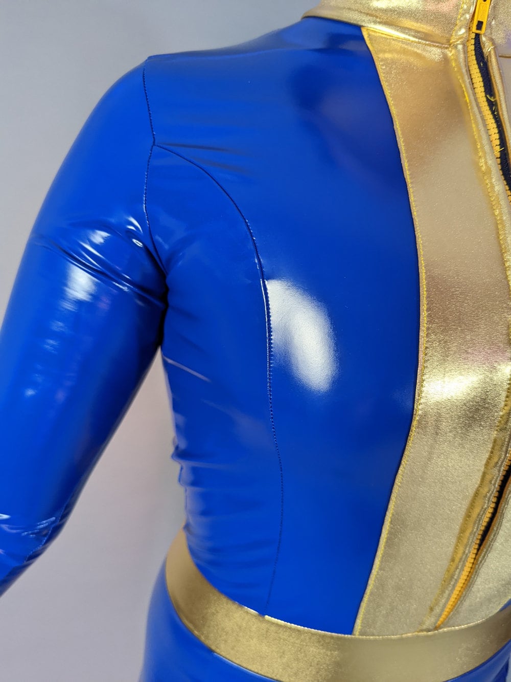 Custom Made Fallout Vault Dweller Catsuit Costume in Gloss Stretch ...