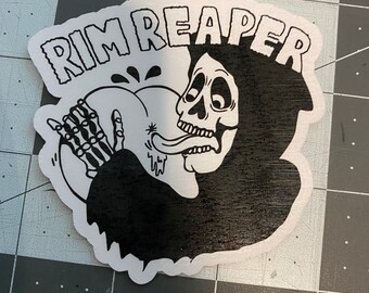 Grim Reaper Decal | Etsy