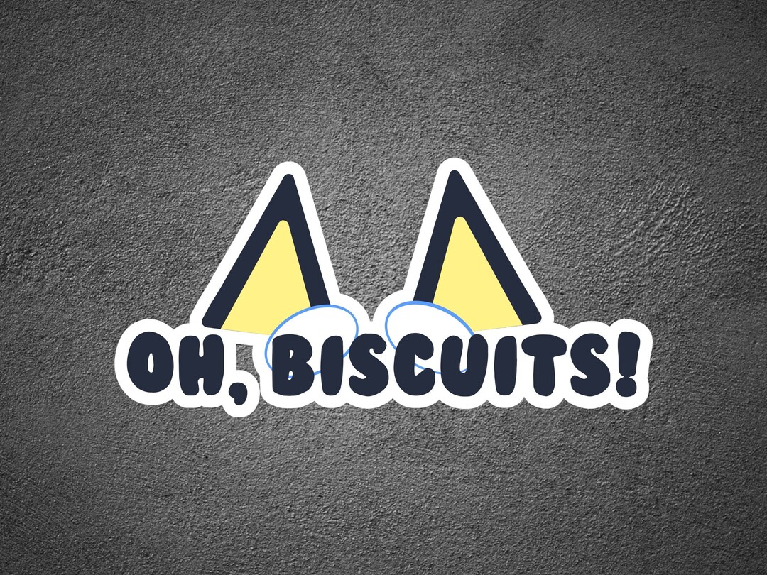 Oh Biscuits, Blue Heeler Ears, Car Decal, Truck Decal, Bumper Sticker ...