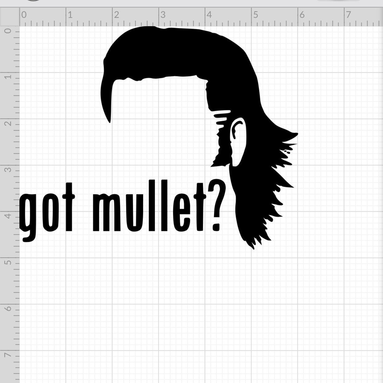 Got Mullet Vinyl Decal Sticker | Etsy