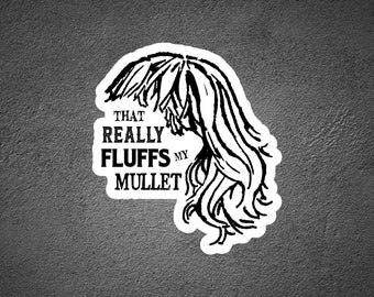 Mullet Sticker - Etsy