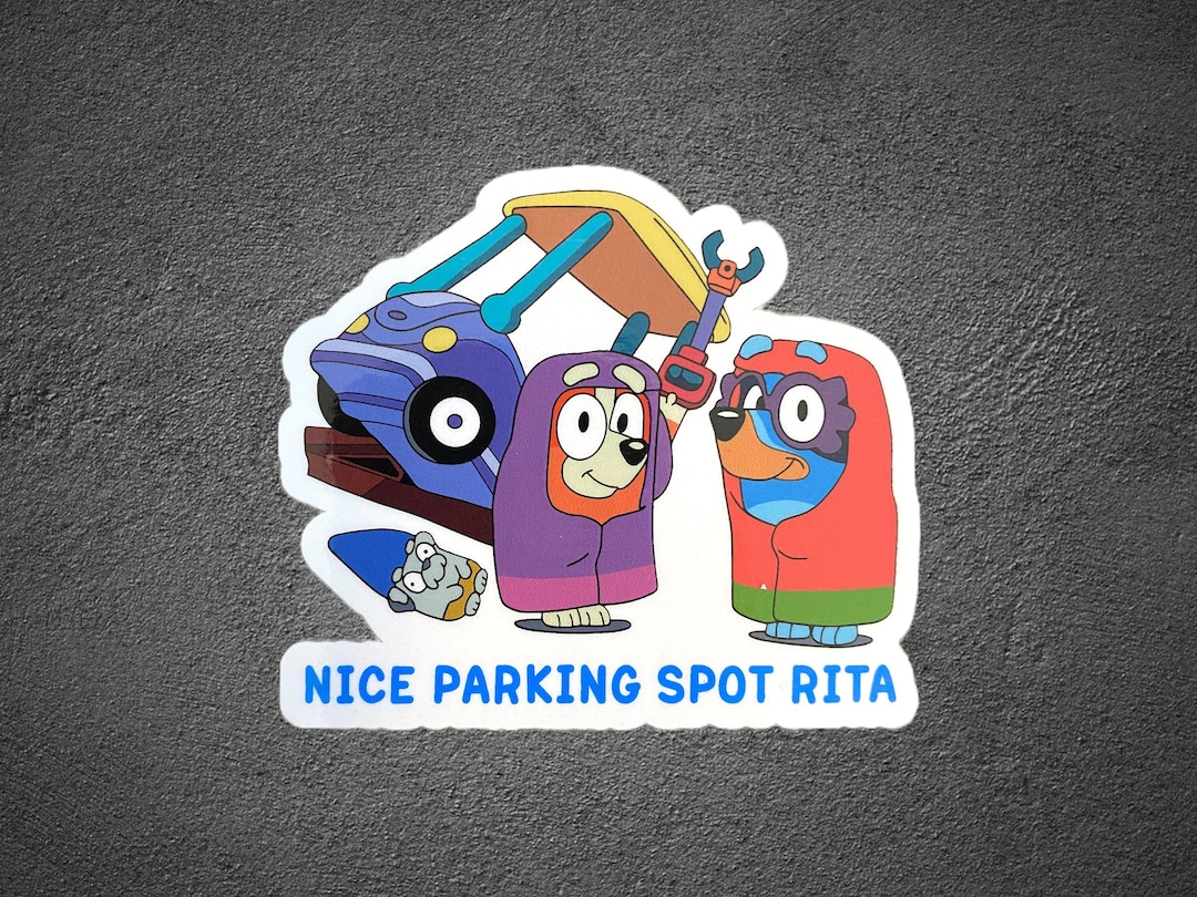 Nice Parking Spot Rita, Decal for Car, Truck, SUV, Window, Water Bottle ...