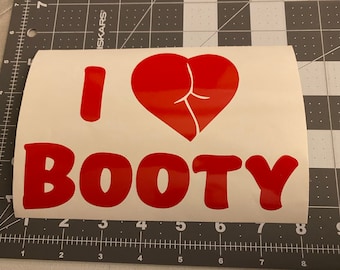 Heart Booty Sticker - Etsy