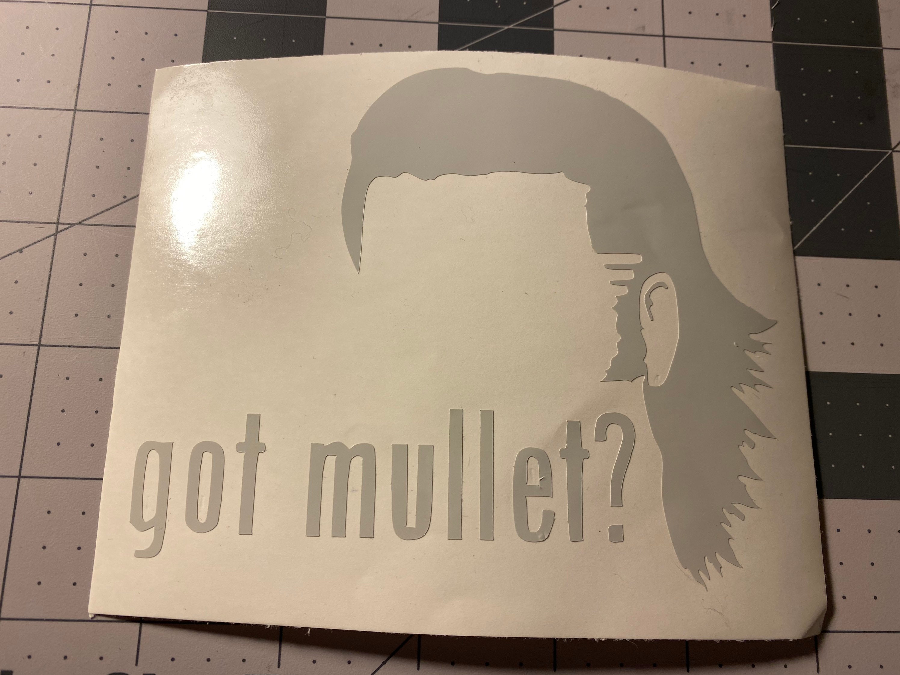 Got Mullet Vinyl Decal Sticker | Etsy