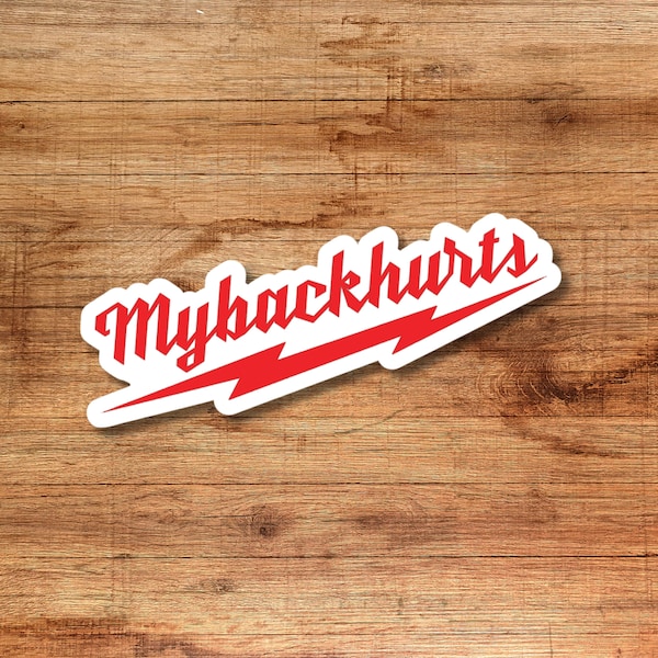 My Back Hurts Stickers - Etsy