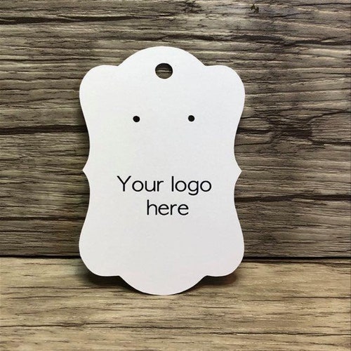 Kraft & White Lace Personalized Tear off Hang Tags D00085-03 | Etsy