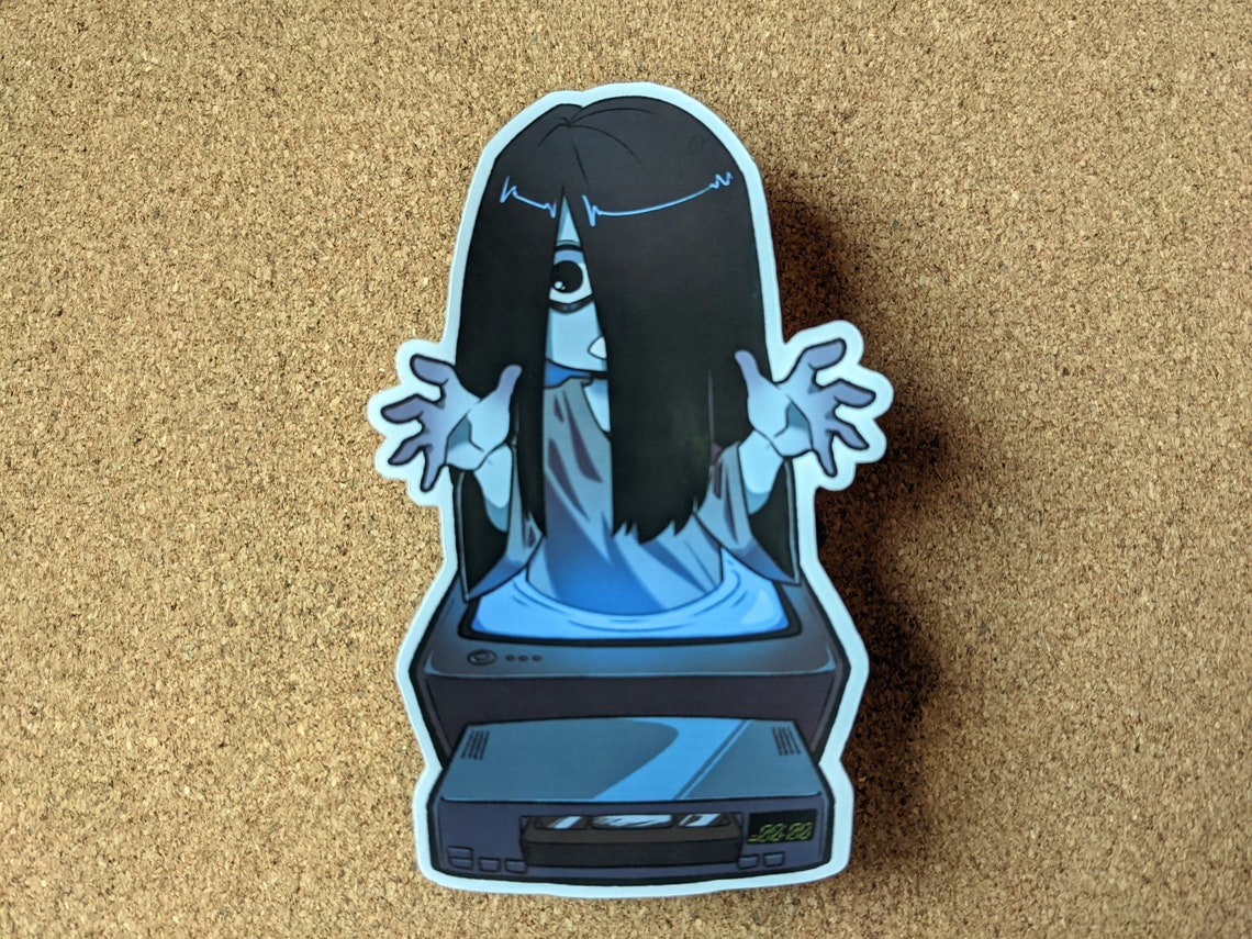 Chibi Sadako the Ring Sticker | Etsy