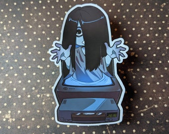 Sadako the Ring Creepy Cute Sticker - Etsy