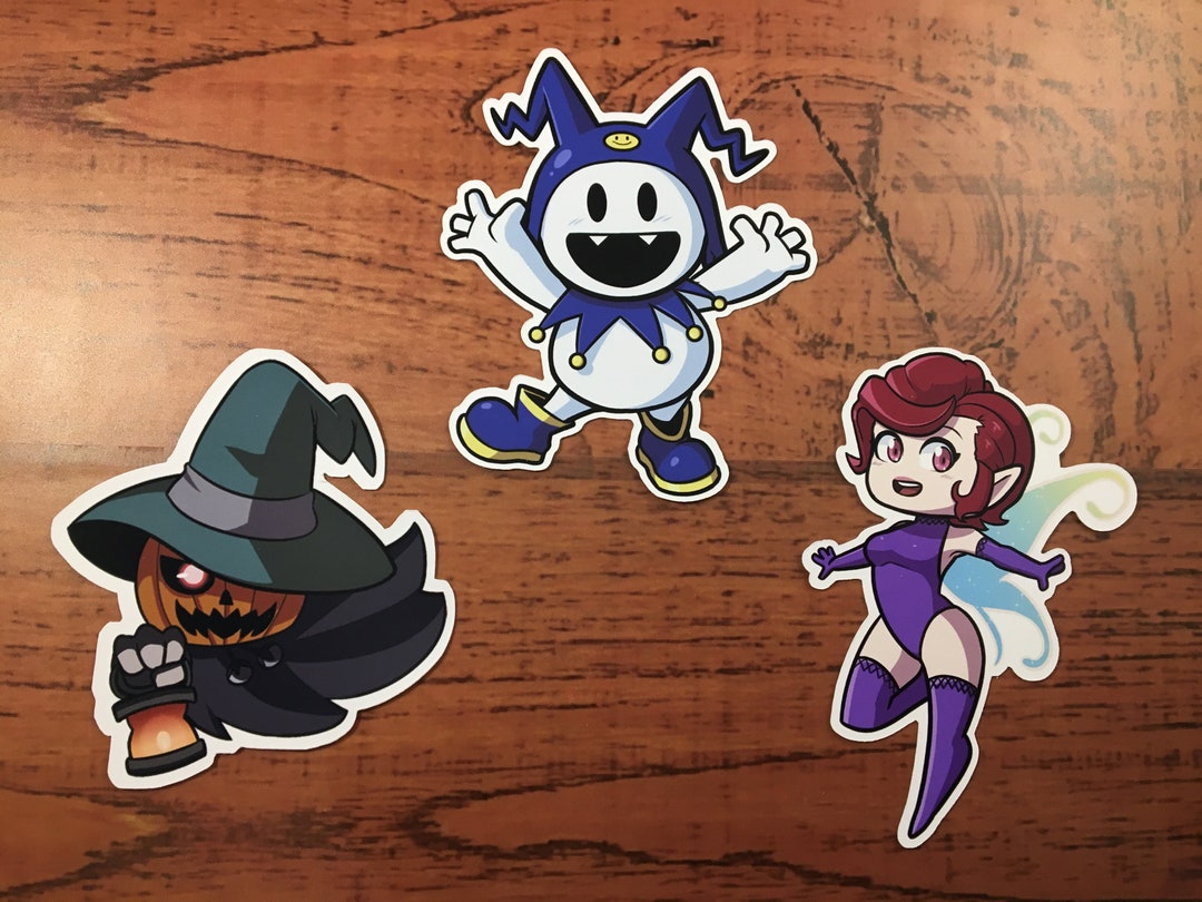 Persona Shin Megami Tensei Stickers Jack Frost Pyro Jack Pixie - Etsy