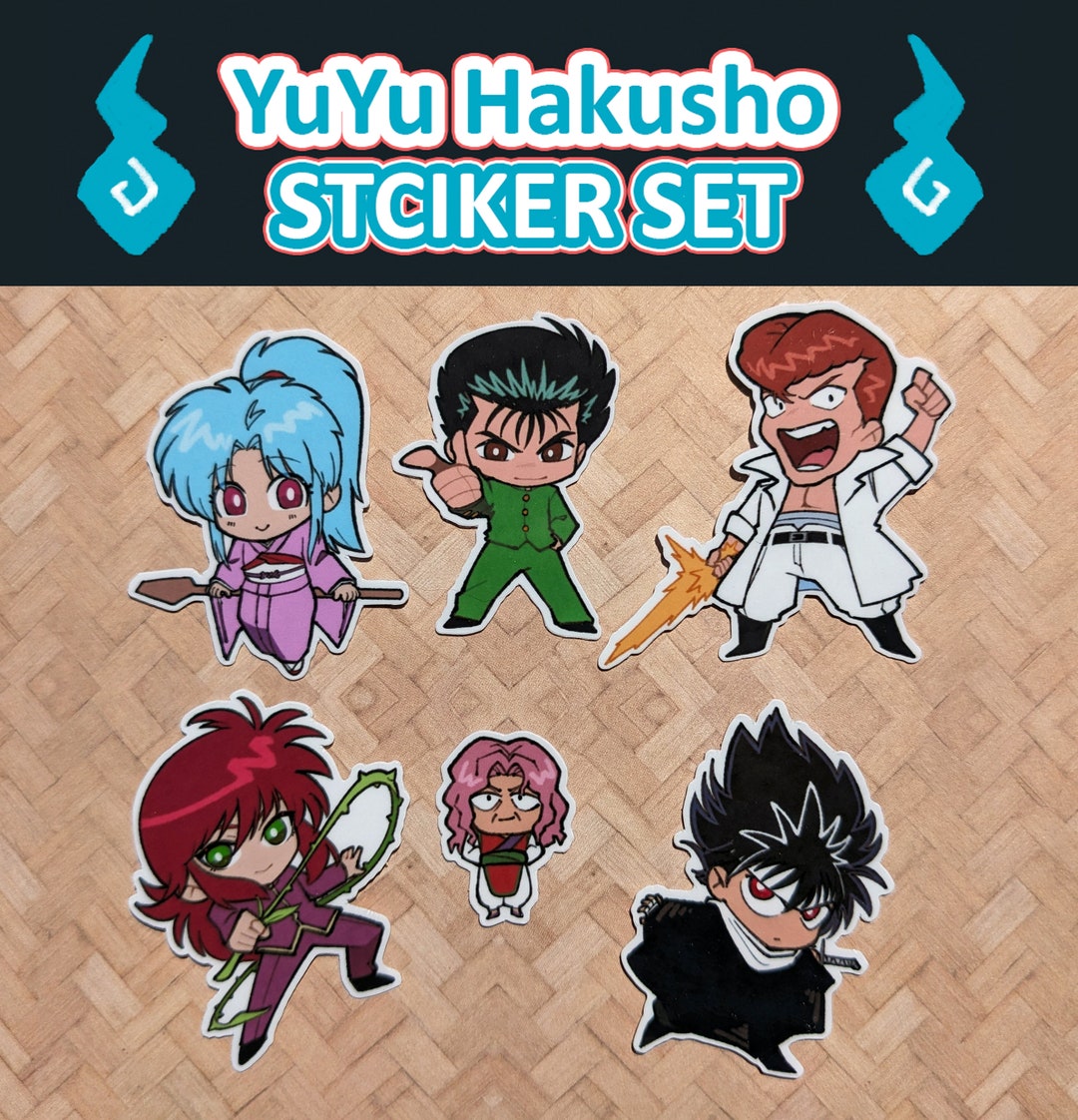 Yu Yu Hakusho Chibi Sticker 5 Sticker Set - Etsy