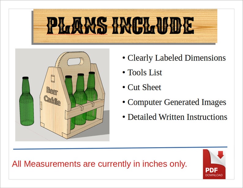 Beer Caddy Plans - Etsy