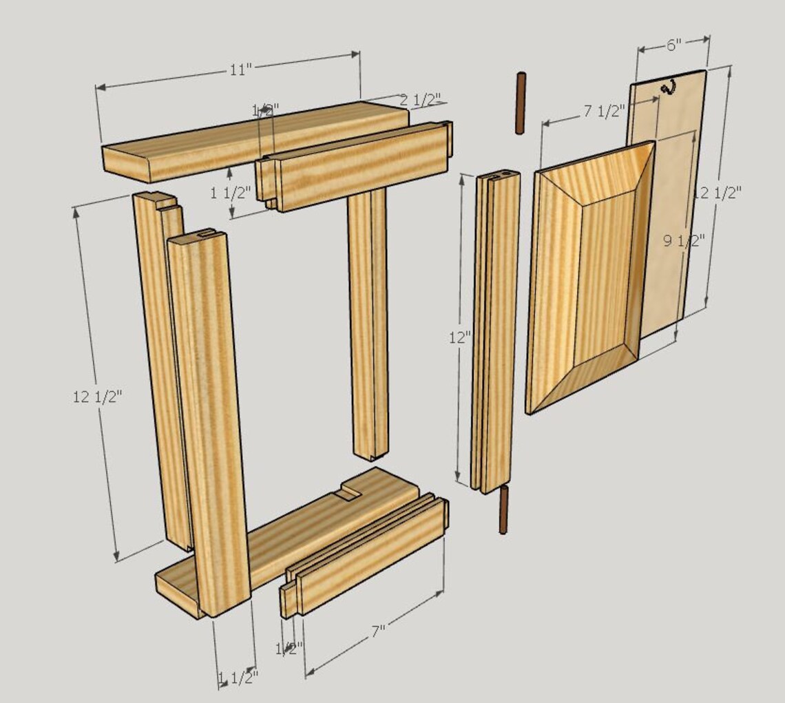 Key Holder Cabinet - Plans - Etsy