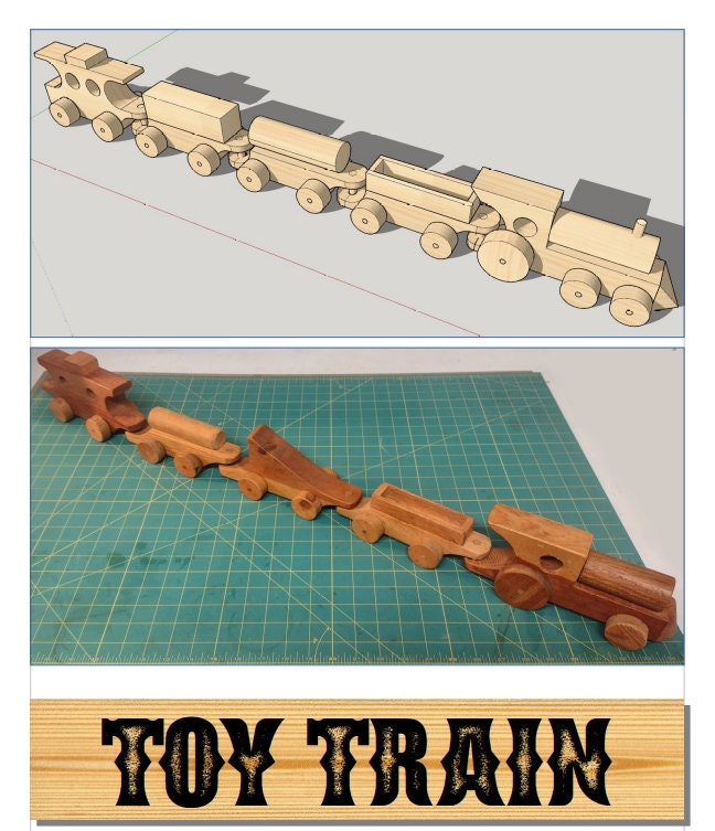 Toy Train - Wood Working Plans - Etsy