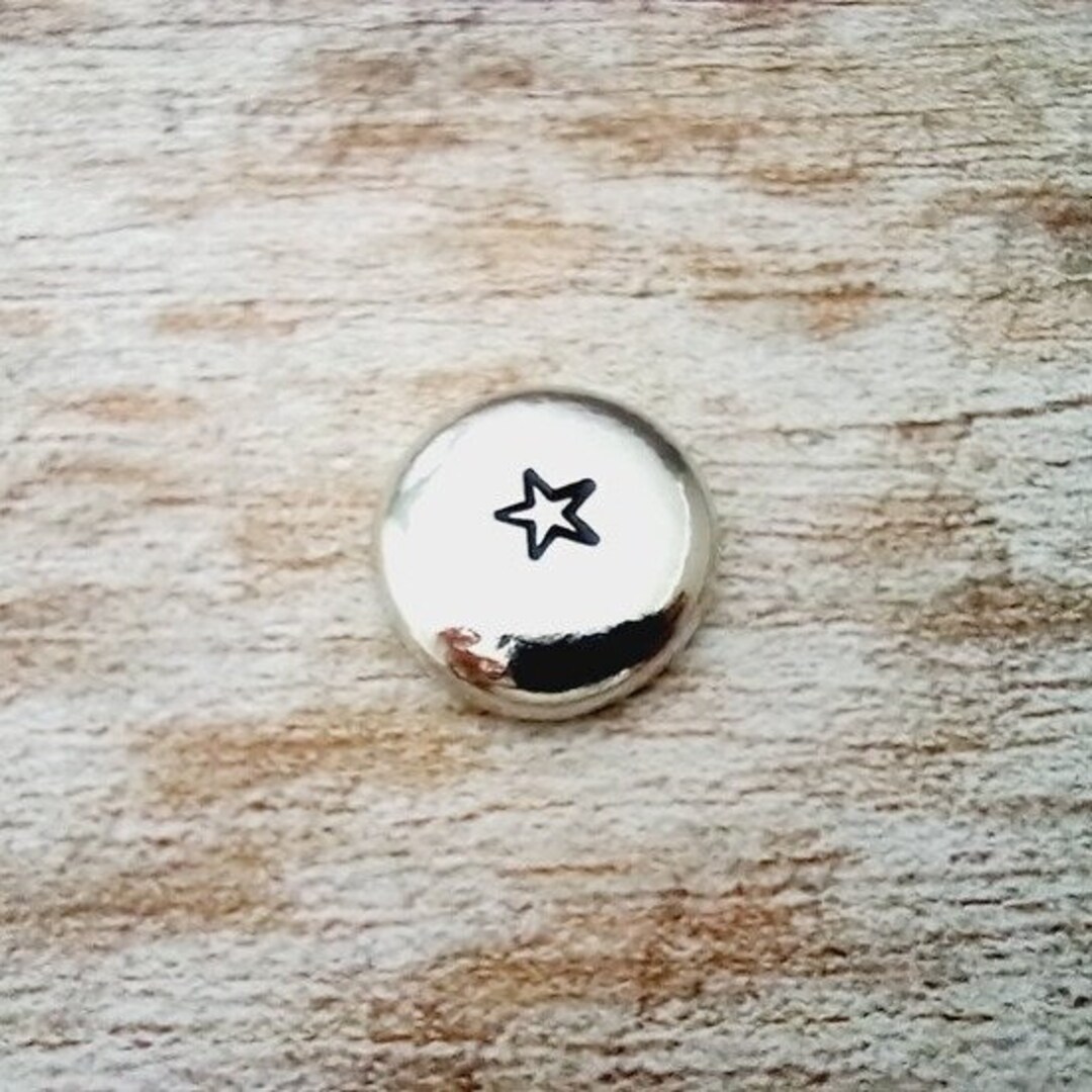 Star Pocket Pebble, Pewter Pebble, Personalised Token, Keepsake Token ...