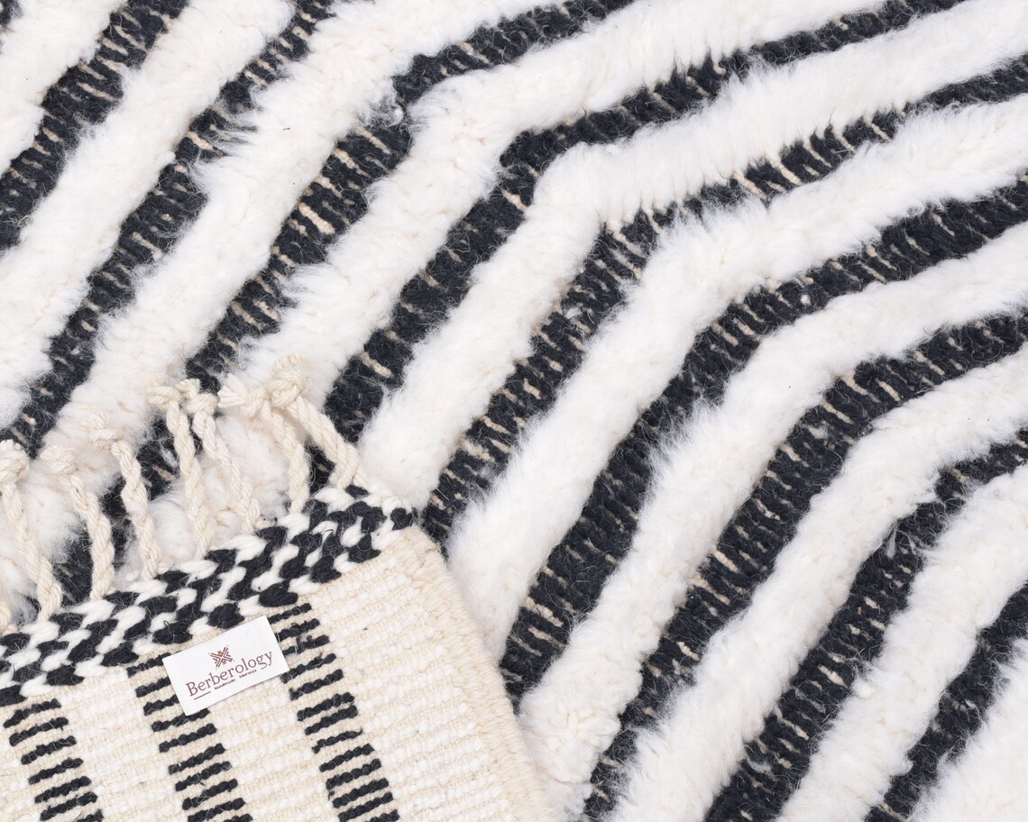 Beni Rug Handwoven Rug Wool Rug Moroccan Abstract Rug - Etsy