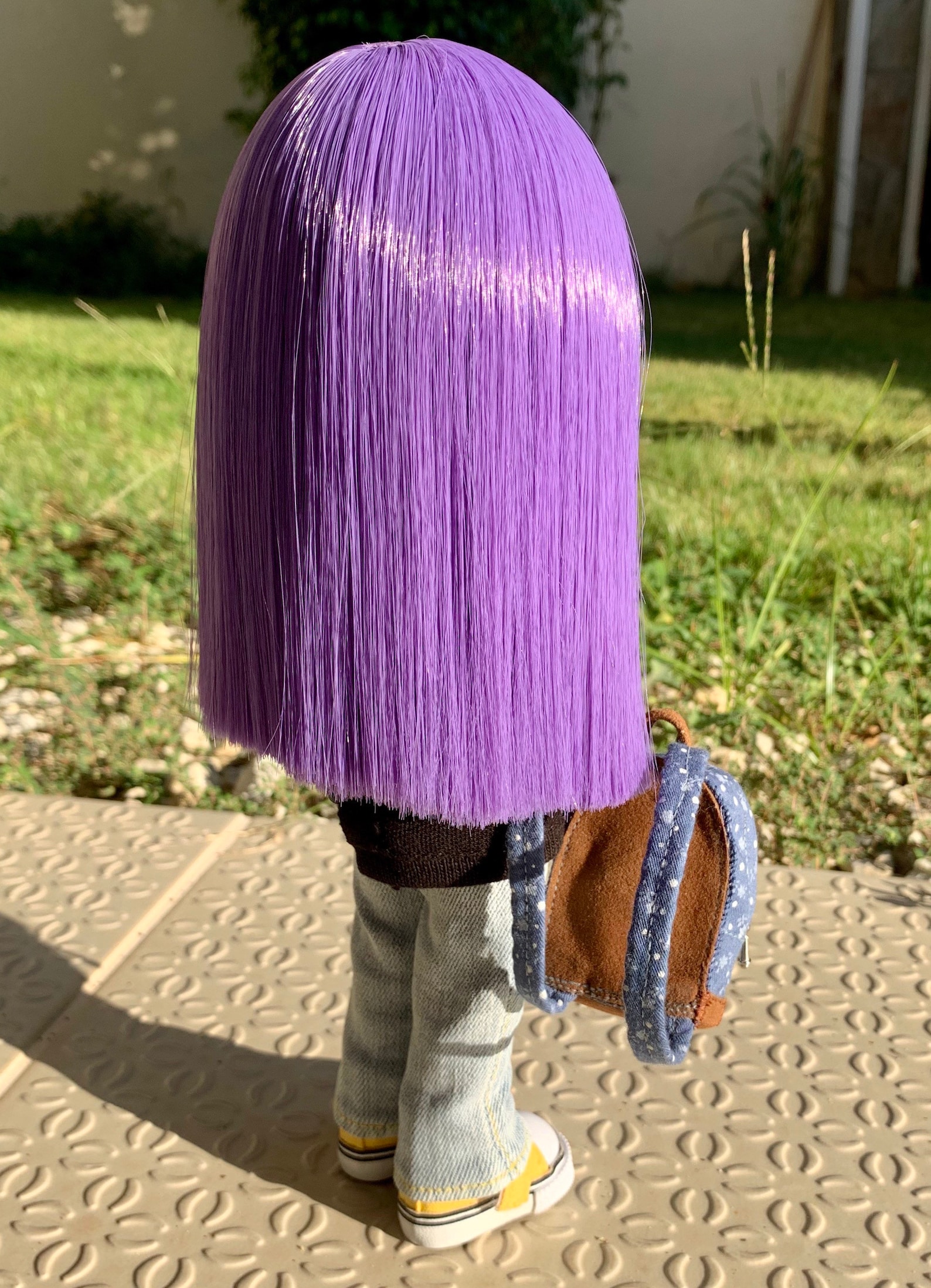 PDF tutorial How to make doll hair Doll wig tutorial Cloth | Etsy