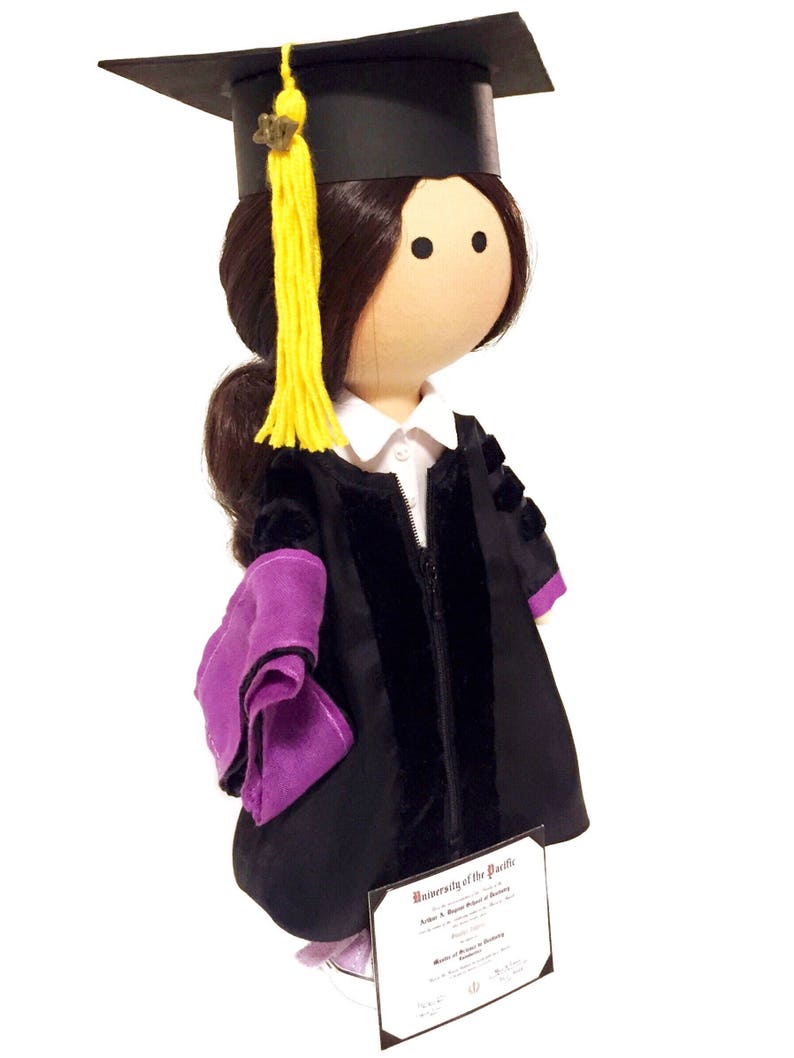 Graduation Portrait Doll in Gown and Cap With Tassel High - Etsy