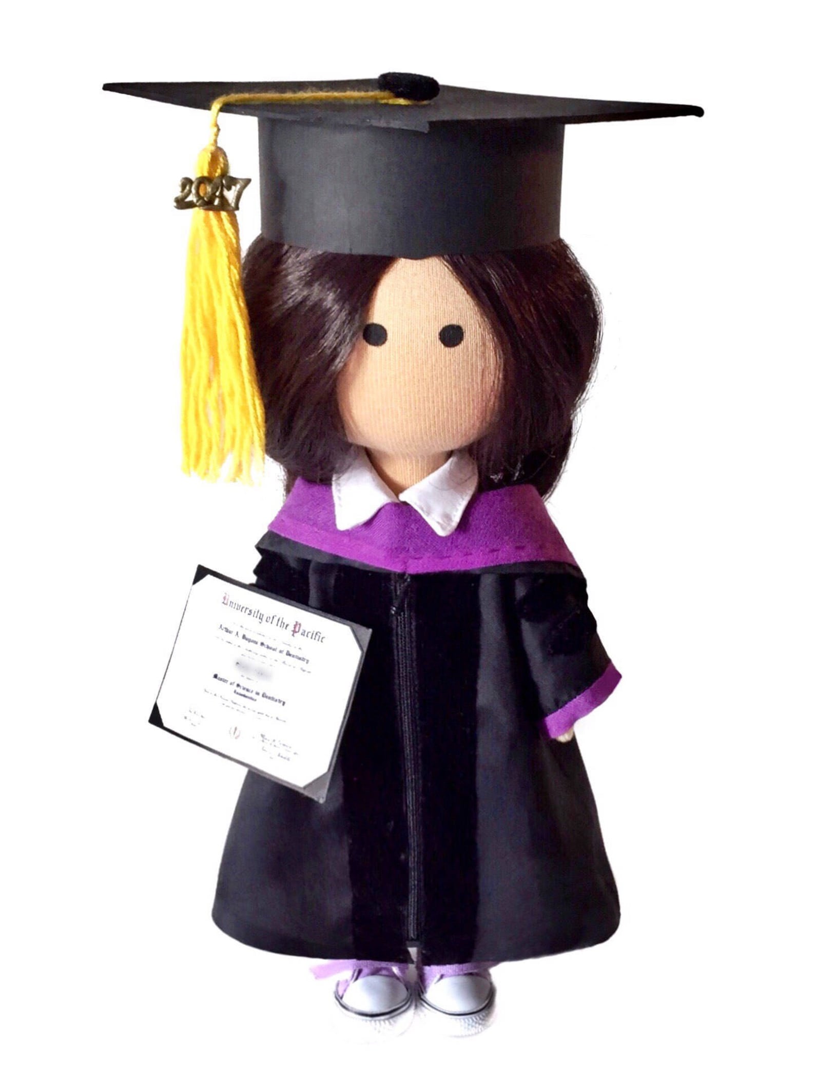 Graduation Portrait Doll in Gown and Cap With Tassel High - Etsy