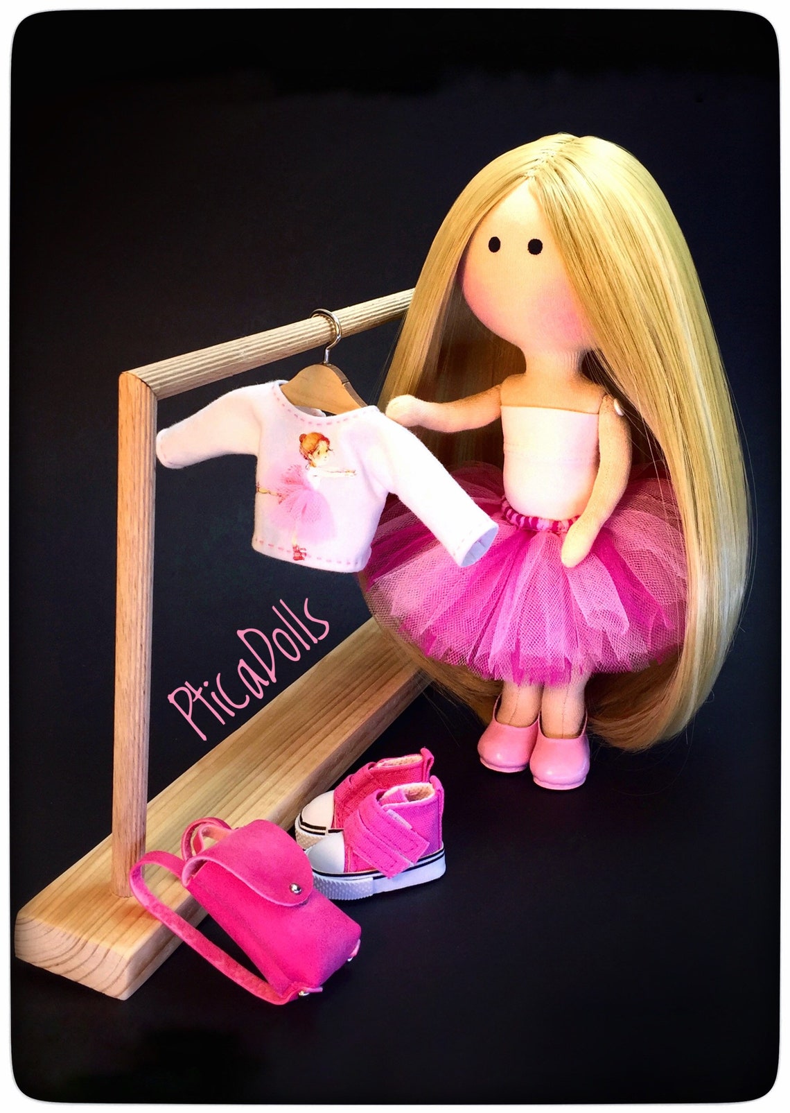 Ballerina Doll Gift for Dancing Girl Pink Ballet Tutu Skirt | Etsy