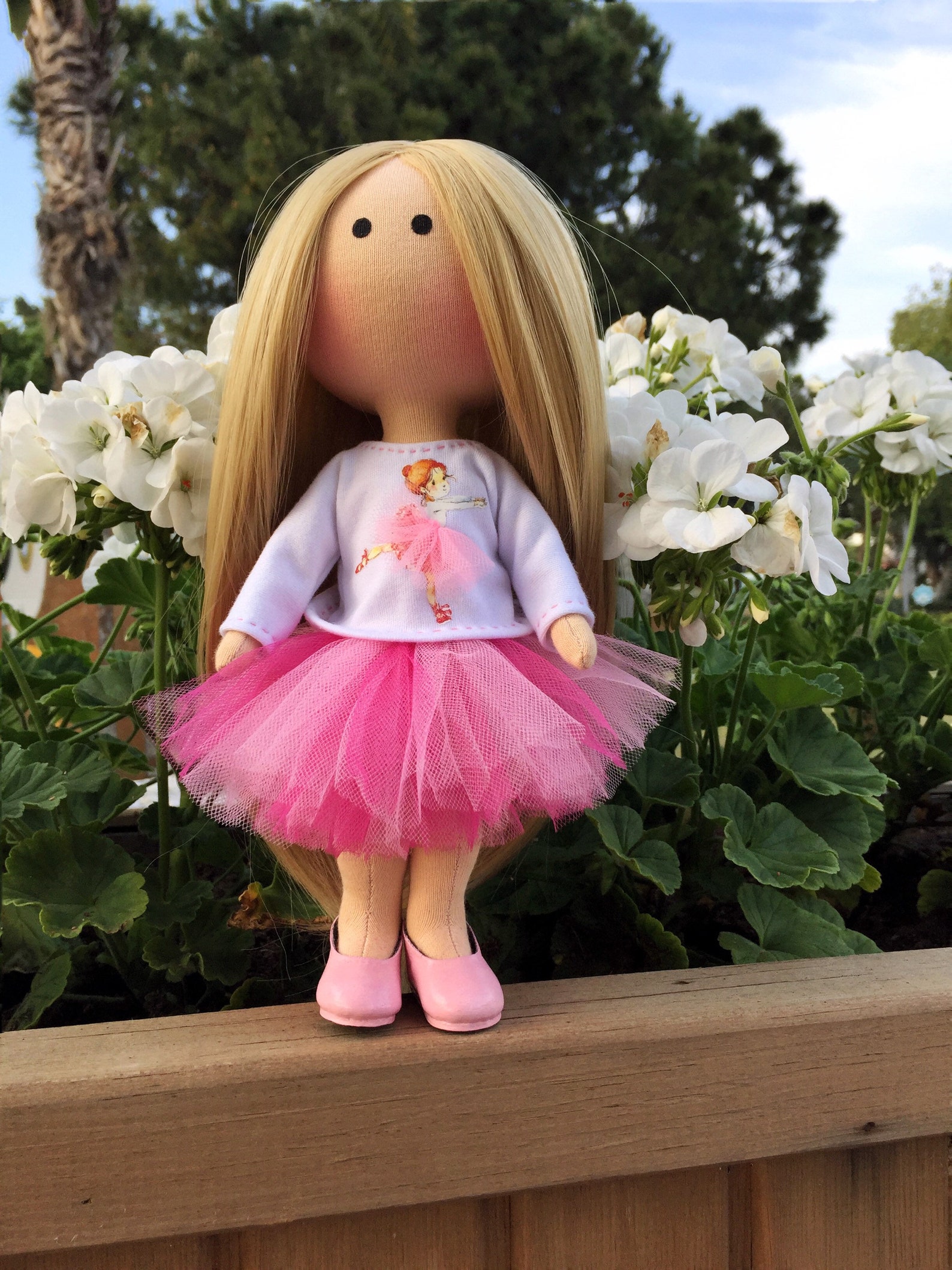 Ballerina Doll Gift for Dancing Girl Pink Ballet Tutu Skirt Dance ...