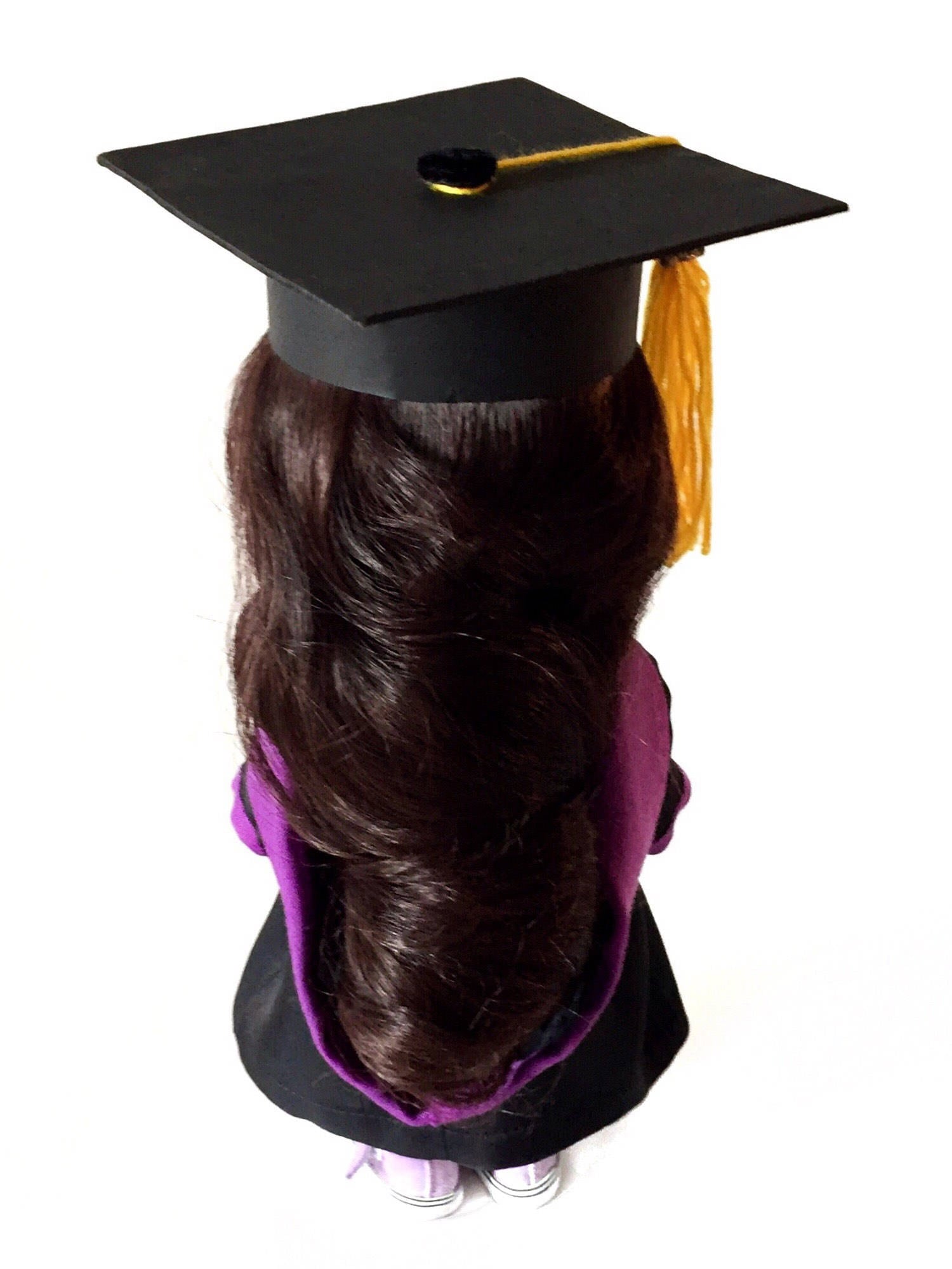 Graduation portrait doll in gown and cap with tassel High | Etsy