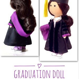 Graduation Portrait Doll in Gown and Cap With Tassel High School ...