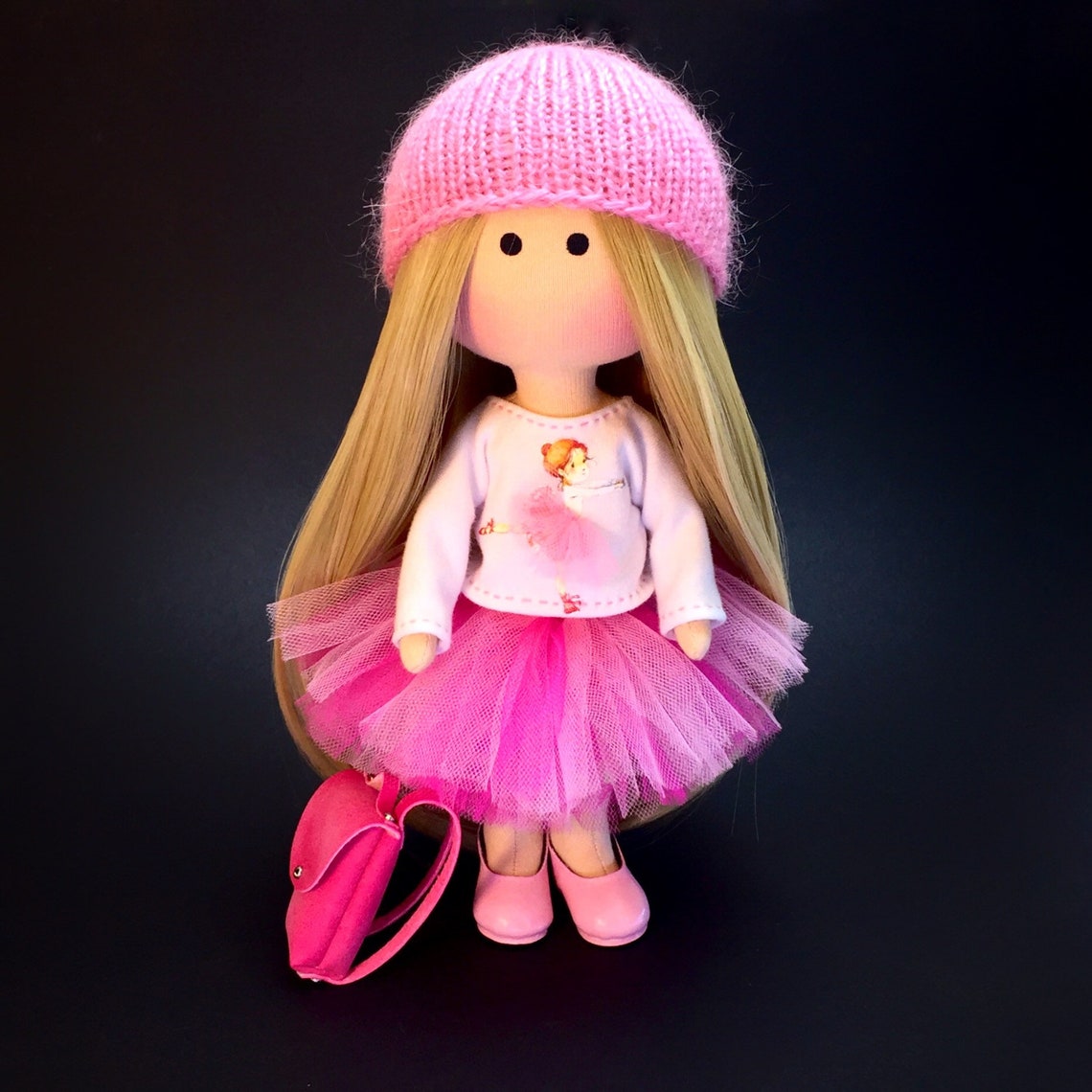 Ballerina Doll Gift for Dancing Girl Pink Ballet Tutu Skirt Dance ...