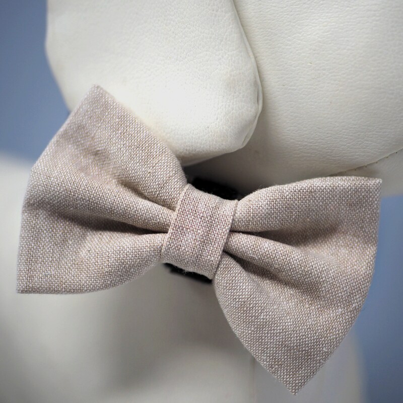 Beige Bow Tie - Etsy