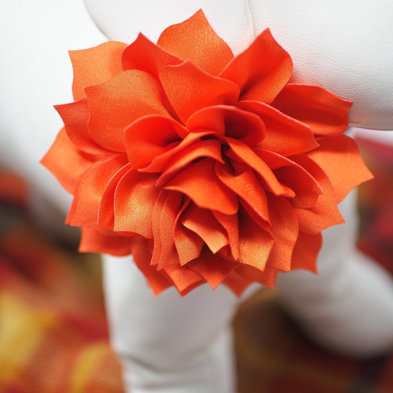 Faux Flower Collar Dog - Etsy