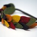 Fall Leaf Headband, Autumn Felt Flower Hair Bow Crown, Thanksgiving ...