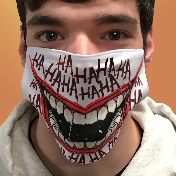 Joker Face Mask - Etsy