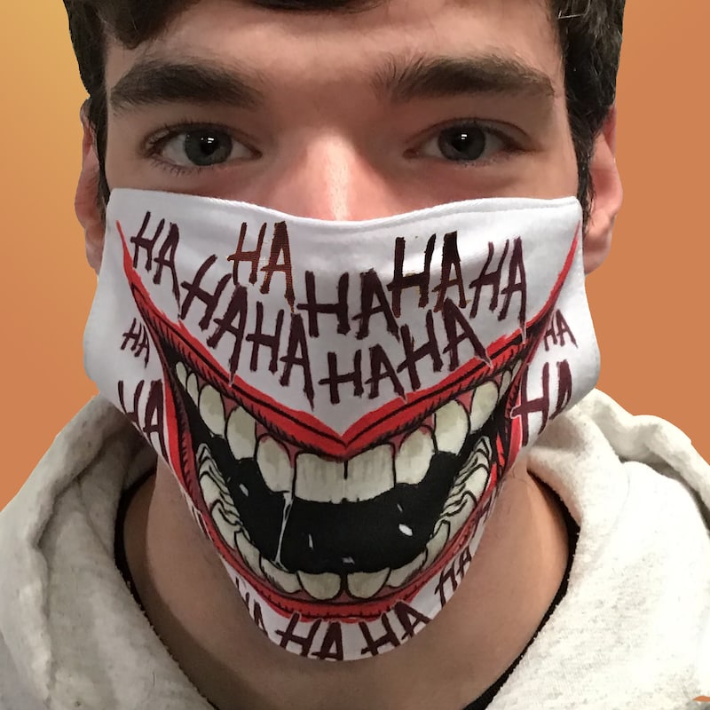 Smiling Face Mask - Etsy