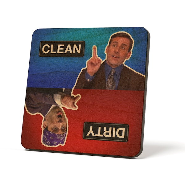 Dishwasher Magnet Clean Dirty - Etsy