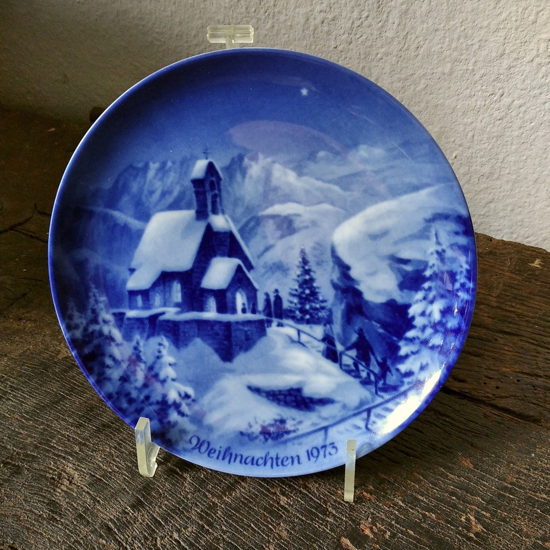 BERLIN Design Christmas Plate 1972 Christmas Eve on the Wendelstein - Etsy