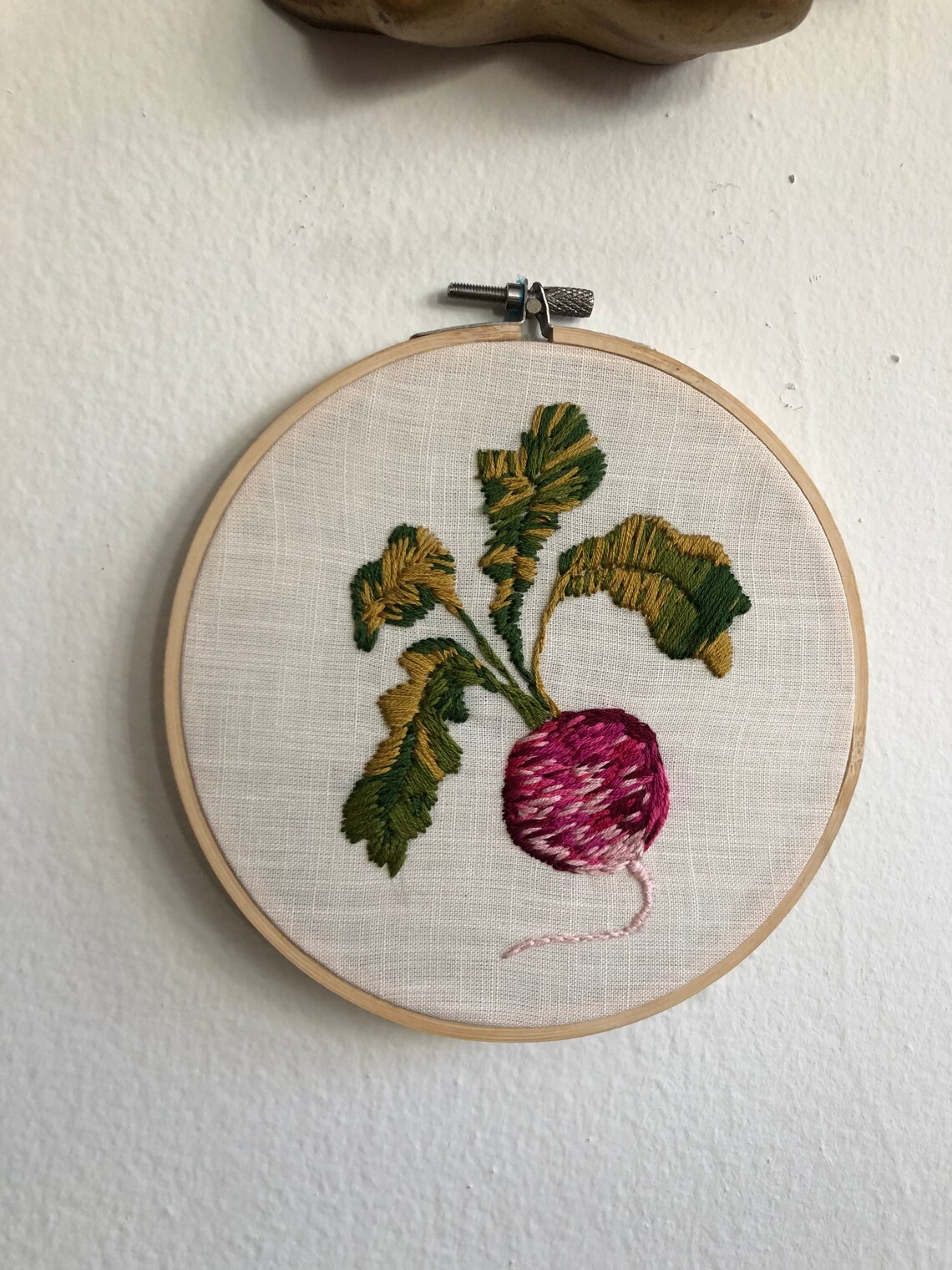 Radish Embroidery design 5 inch hoop art inknhoney | Etsy