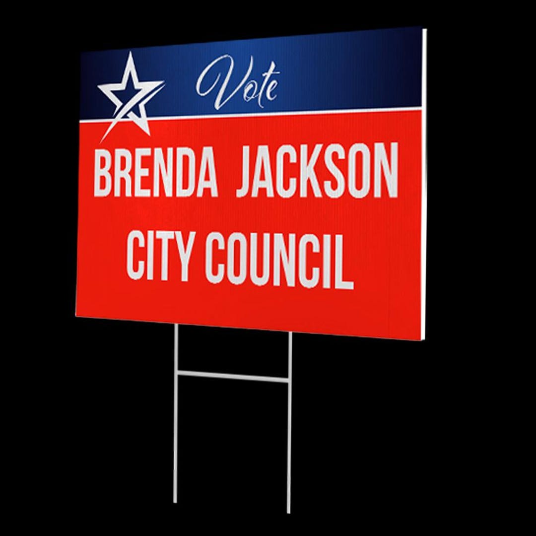 Custom Political Campaign Sign, Oversized Outdoor Election Promo (48x48 ...