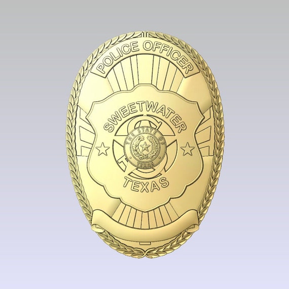 3d File CNC Model Police Sweetwater Texas Badge Digital - Etsy 3d File CNC Model Police Sweetwater Texas Badge Digital - Etsy