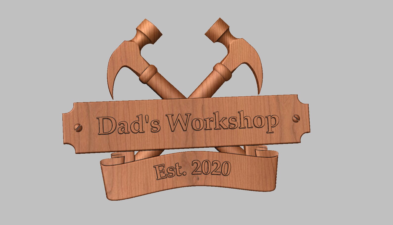 Custom Workshop Sign Customizable Lettering 3d File CNC - Etsy