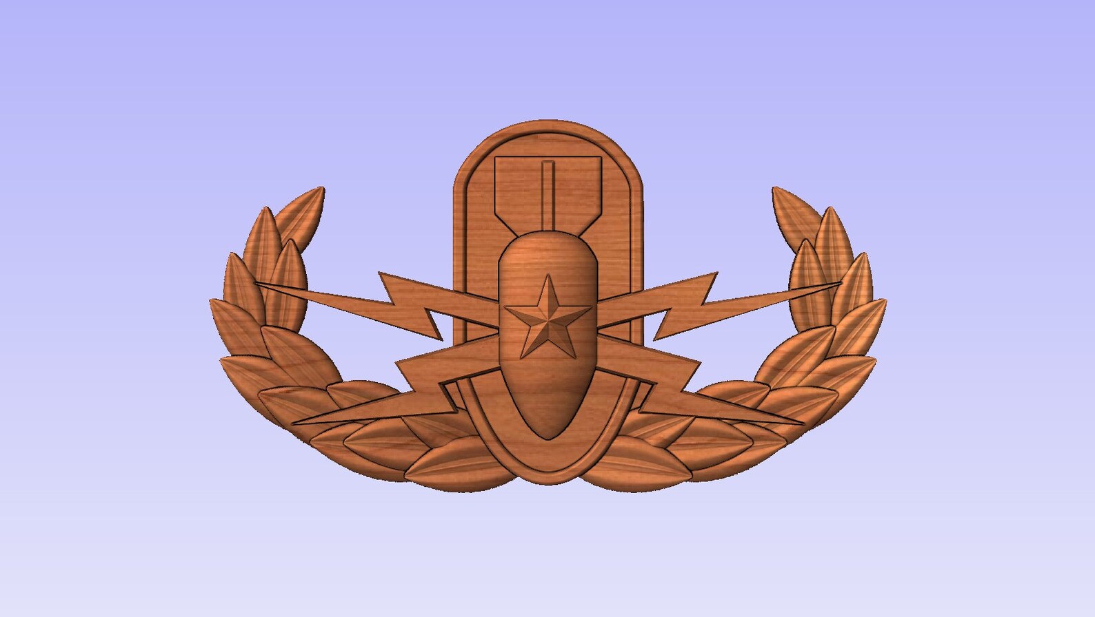 3d File CNC Model - EOD Senior Badge- Digital File Download - Not a Physical Item - Etsy