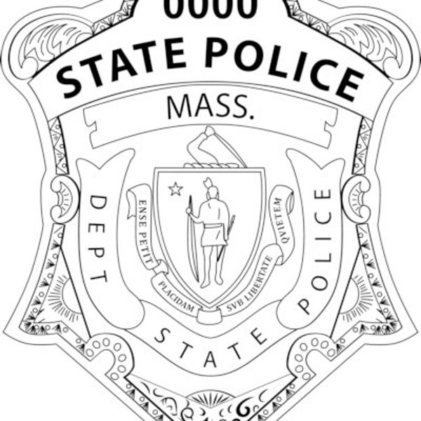 Massachusetts Police Badge Svg - Etsy