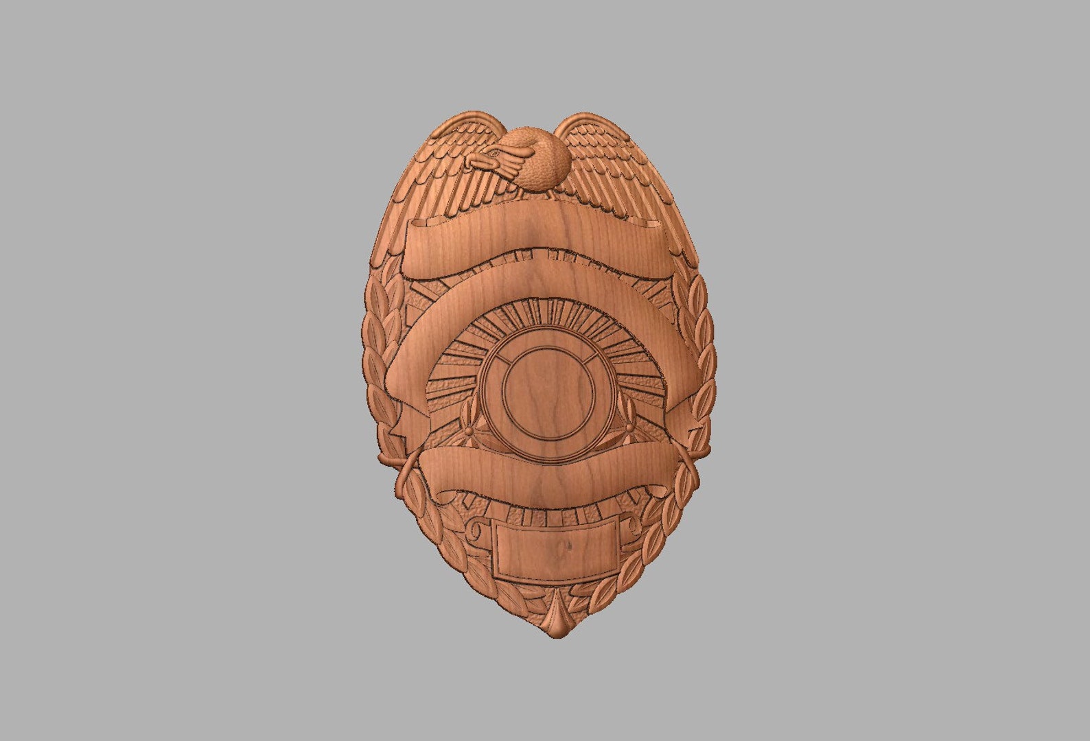 3d File CNC Model Police Fire Badge Type 1A | Etsy