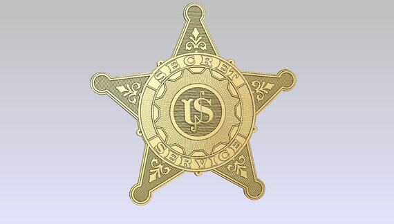 3d File CNC Model U.S. Secret Service Badge | Etsy