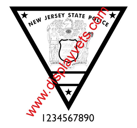 New Jersey State Police DXF AI and SVG File Digital File - Etsy