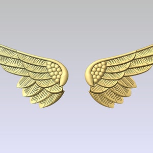 3d File CNC Model Wings Individual Files for Left, Right and Both Wings ...