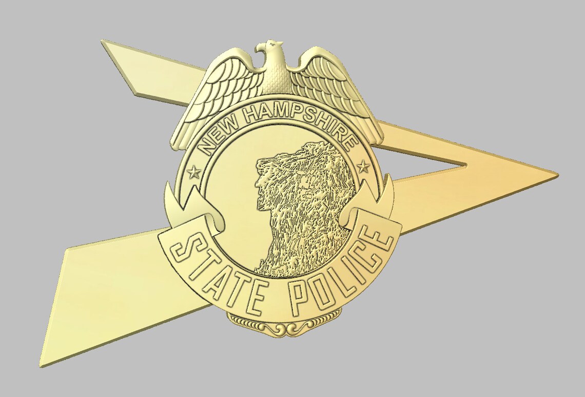 3d file CNC model Police New Hampshire State Police Decal | Etsy