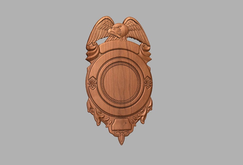 3d File CNC Model - Police - Fire Badge Type 15- Digital File Download ...